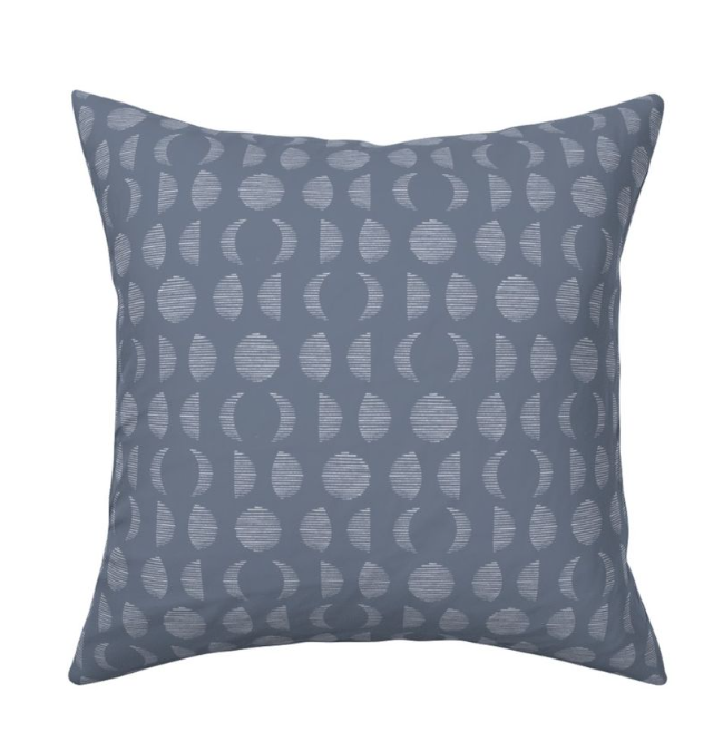 Fabric | Slate Moon Phases | 6 Yards | ʻŌLENA MADE